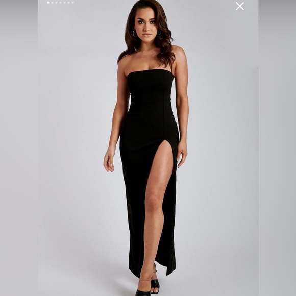 Meshki | Dresses | Meshki Rachel Maxi Split Front Dress | Poshmark
